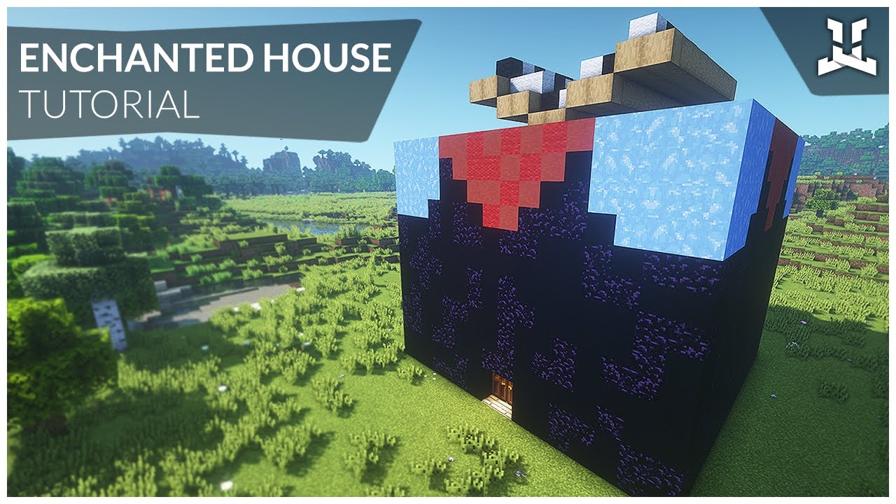 Minecraft | ENCHANTED HOUSE (How to Build: Relaxing Tutorial) - YouTube