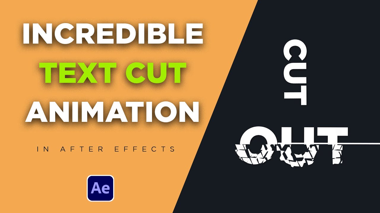 Incredible Text Cut Animations in After Effects - Unbelievable Results ...
