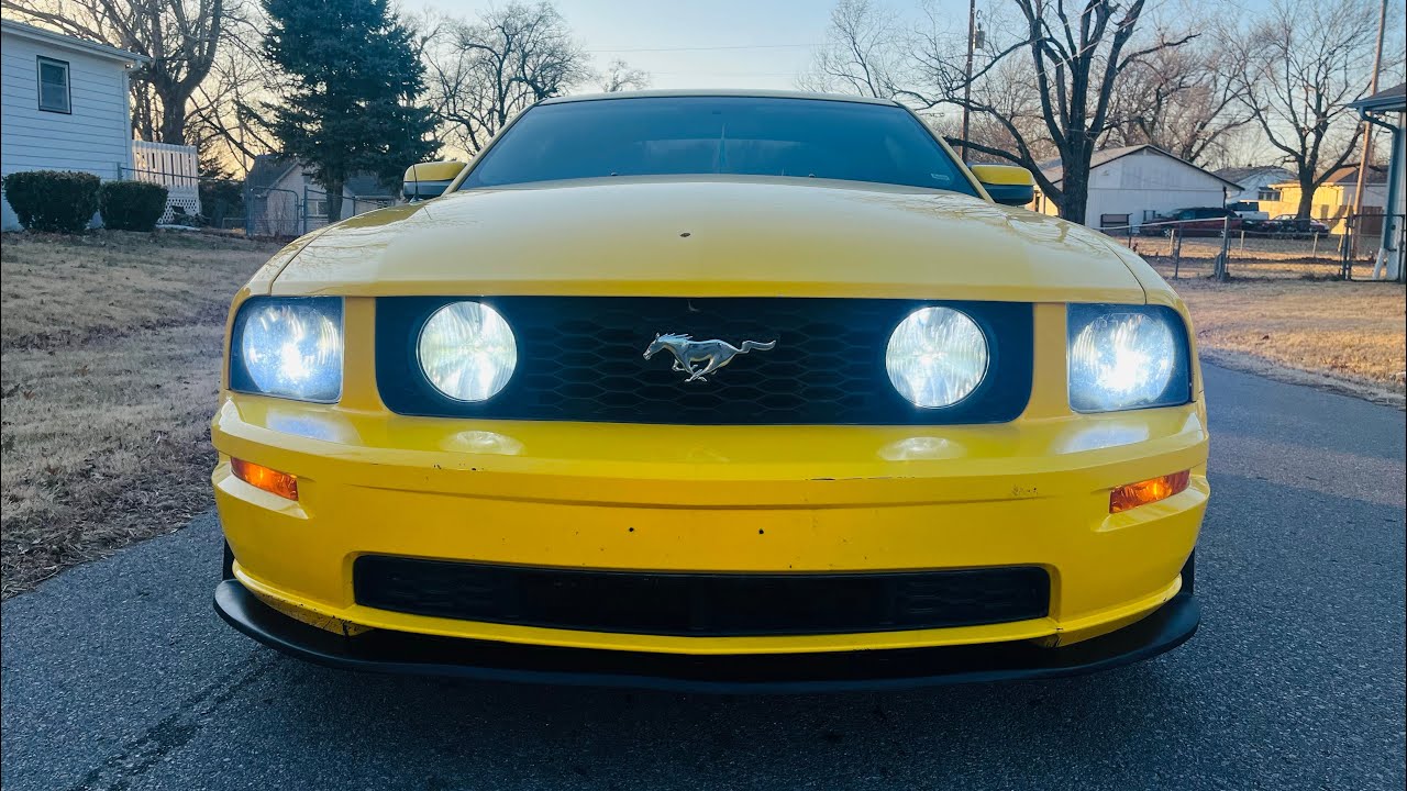 I Changed to LED Headlights & Fog Lights on My 2005 Mustang GT “Pac Man ...