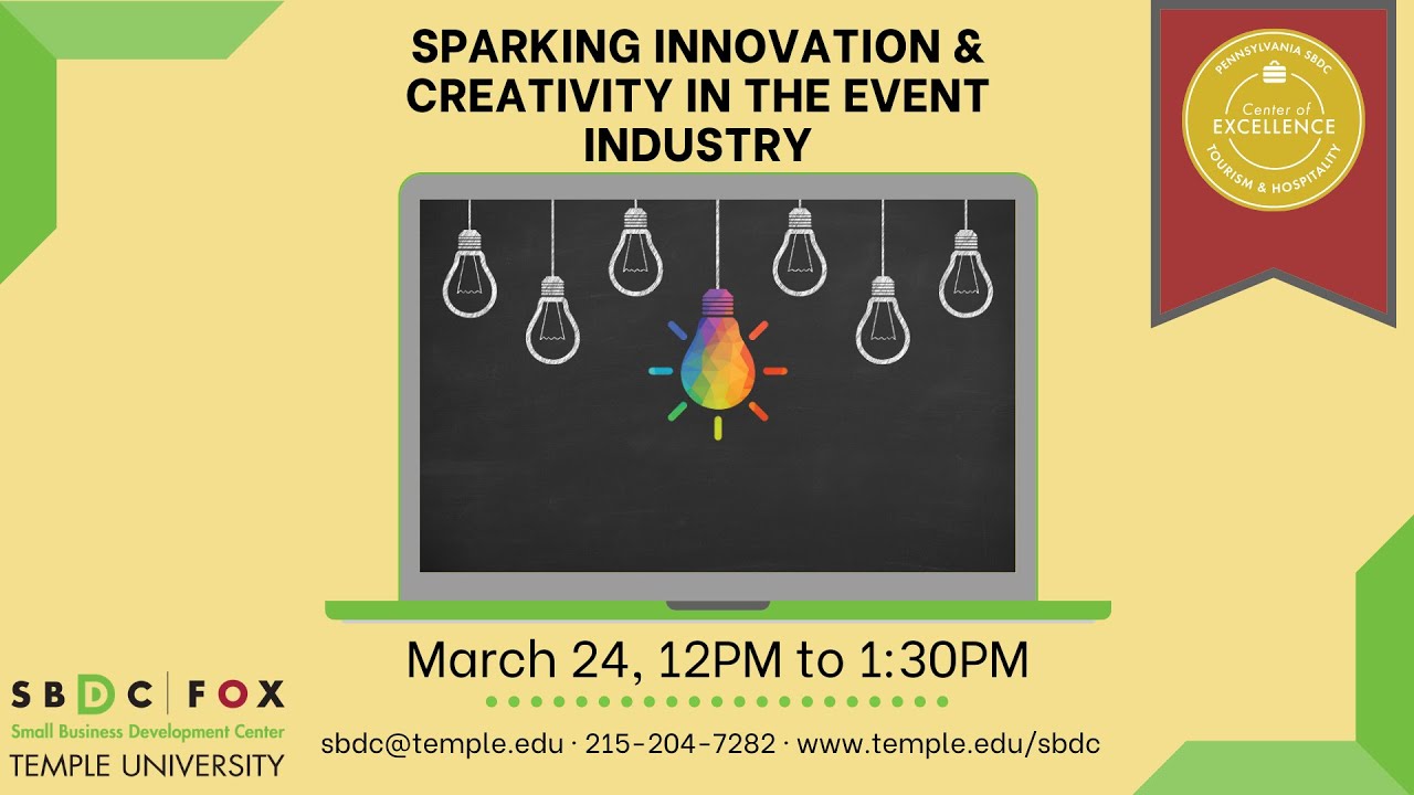 Sparking Innovation and Creativity in the Event Industry - YouTube