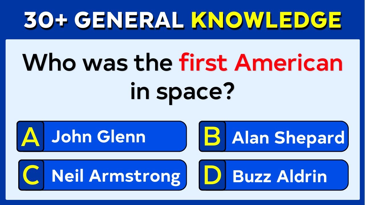 How Good Is Your General Knowledge? Take This 30-question Quiz To Find ...