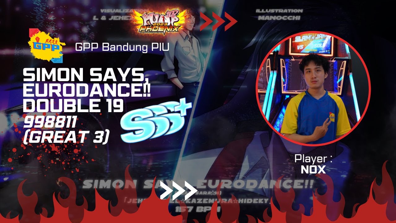 NOX got SSS+ (998K GREAT 3) in SIMON SAYS, EURODANCE!! D19 [PIU PHOENIX ...