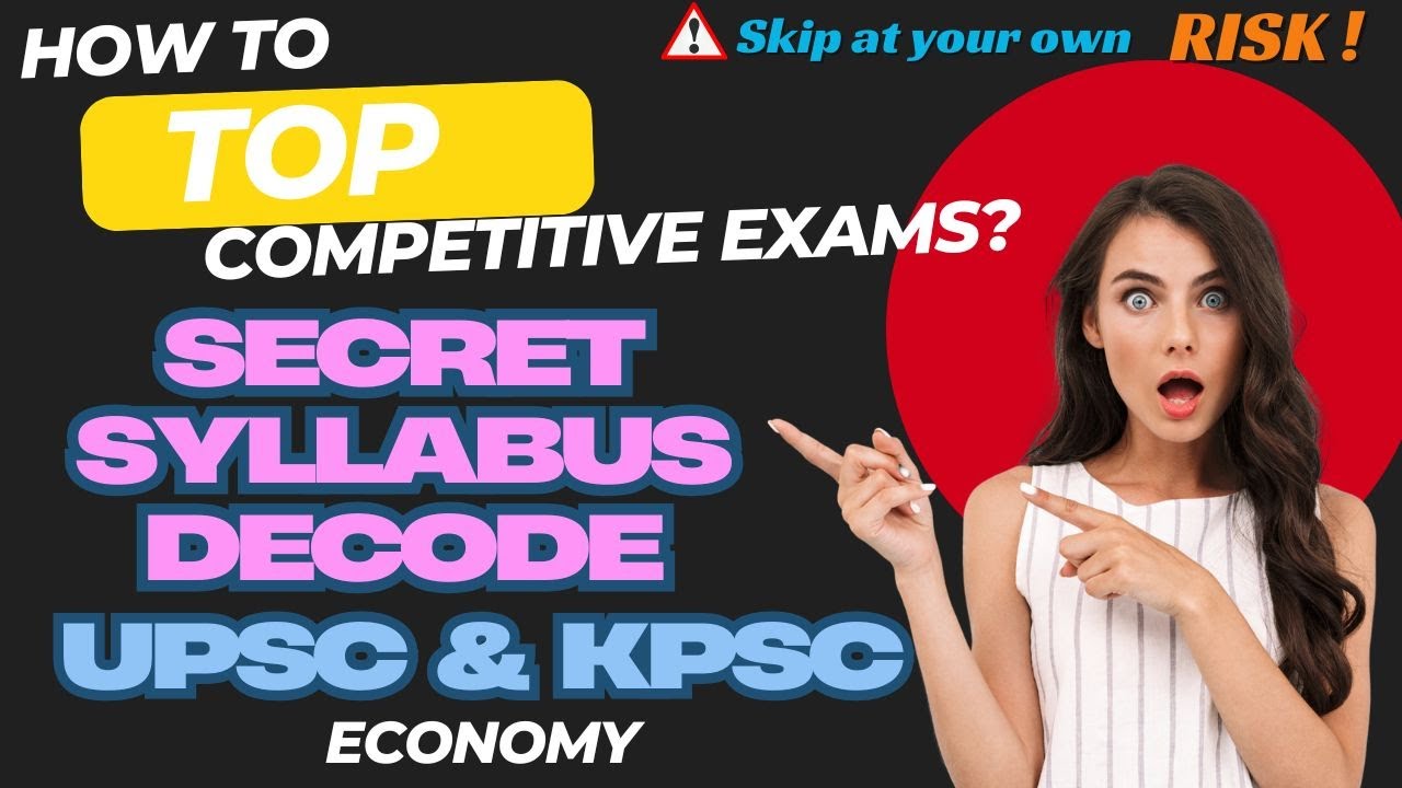 UPSC Syllabus Decode | KPSC Syllabus Decode | Economy syllabus decode | Micro syllabus - YouTube