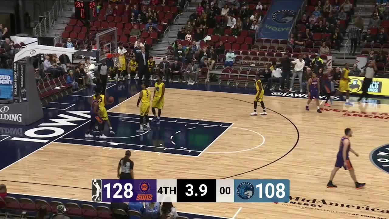 Northern Arizona Suns with 21 3 pointers vs. Iowa Wolves - YouTube