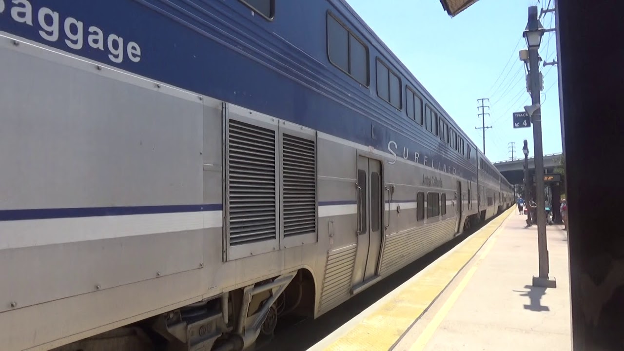 Amtrak train 768 F59phi 453 depart at old town station part 1 - YouTube
