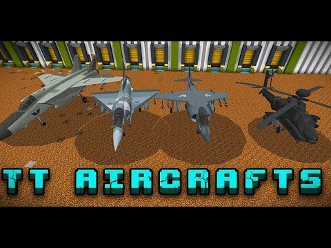 Mod TT Aircrafts in Addon #mod #minecraft #addon #aircraft #minecraftmod #addon # - YouTube