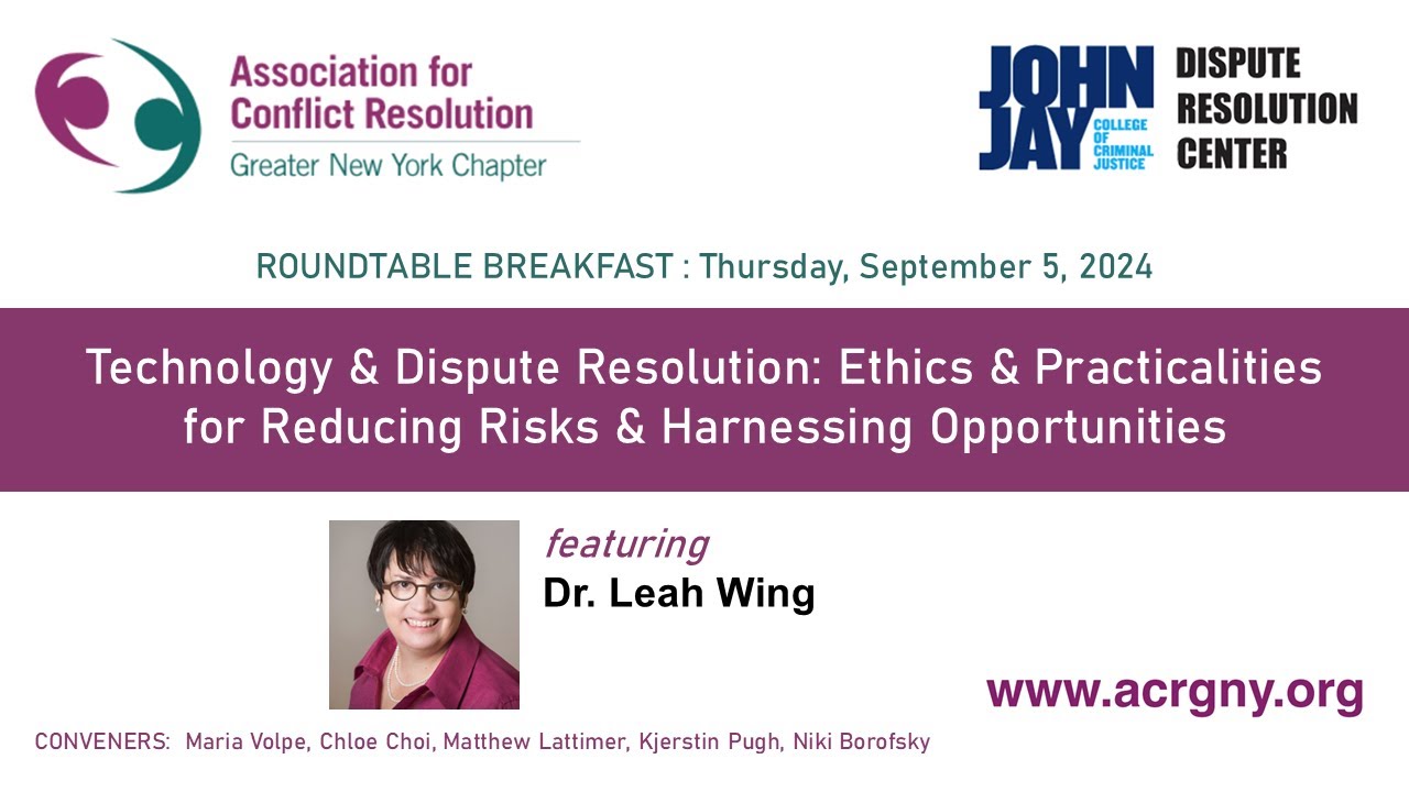 #279 | NYC-DR Roundtable Breakfast | September 5, 2024 | Leah Wing ...