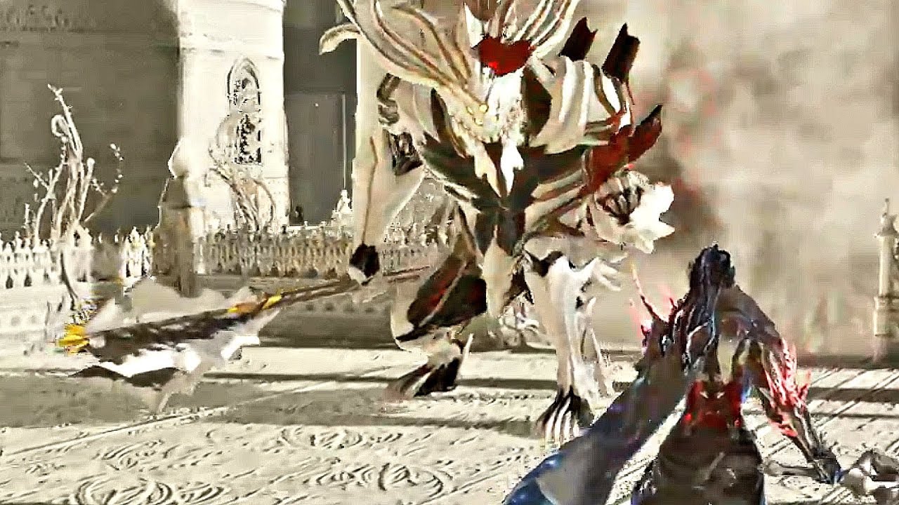 Code Vein - Argent Wolf Berserker Boss Fight (1080p 60fps) - YouTube