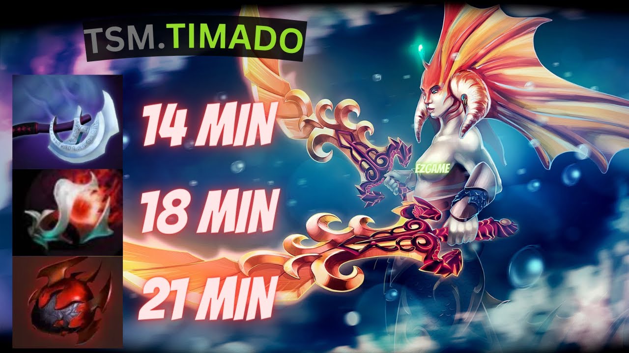 TSM.Timado speed farming naga siren - 7.32d - Dota2pro - YouTube