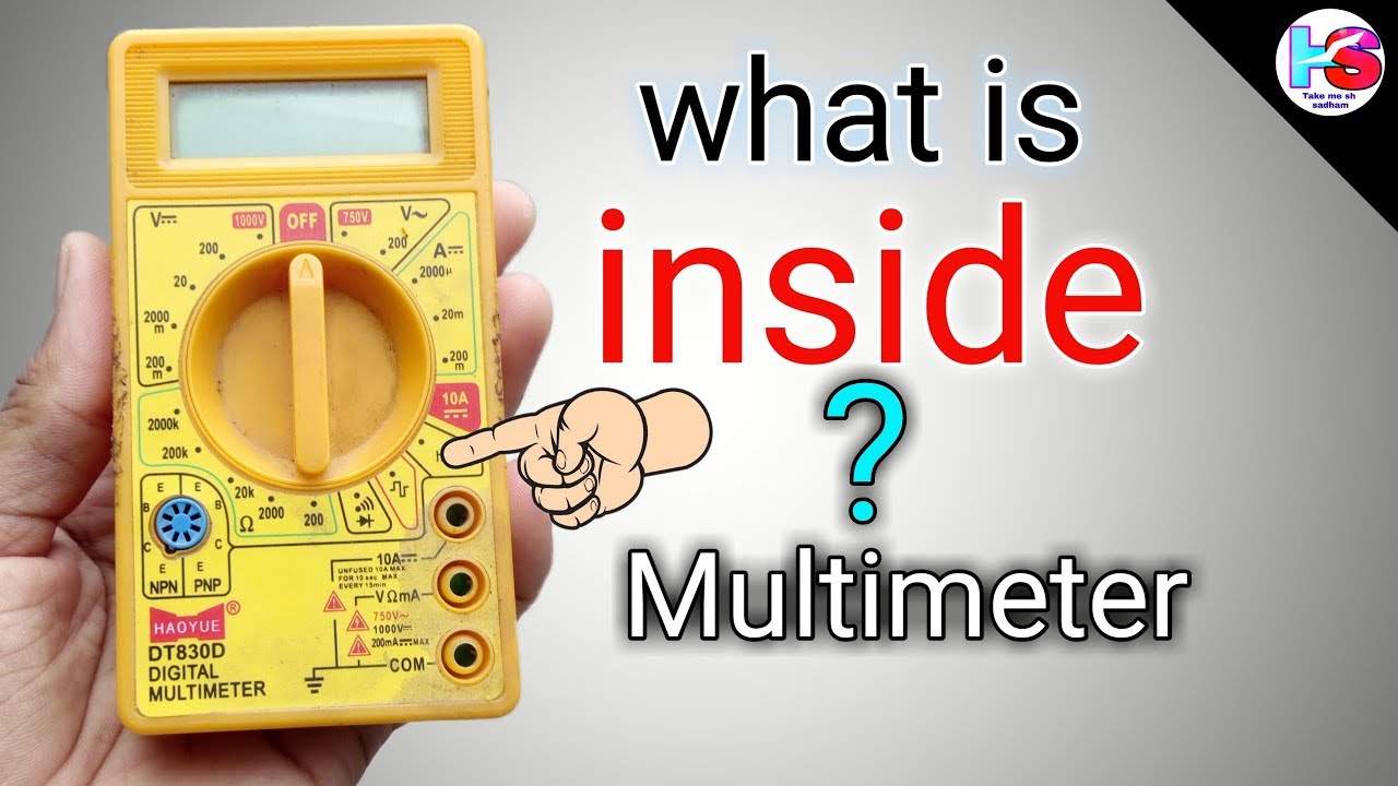 What is inside in digital multimeter ! Inside in multimeter - YouTube