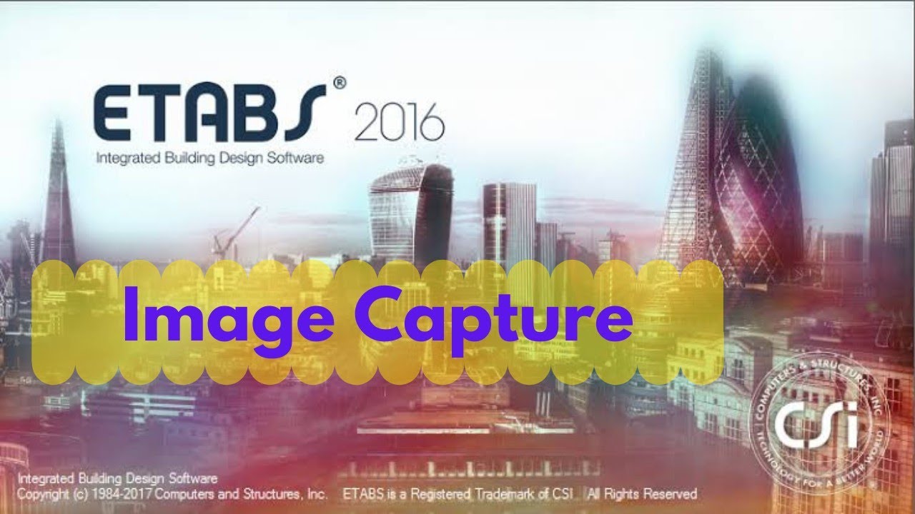 Image capture in ETABS - YouTube