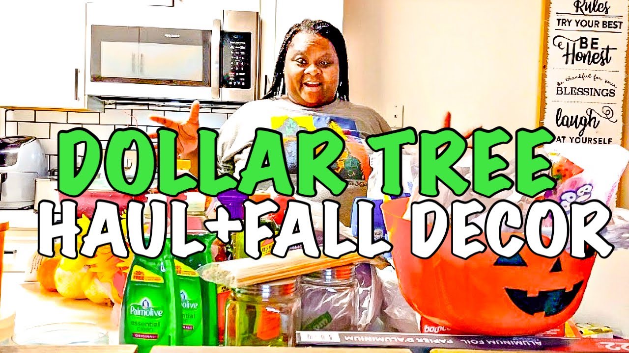 DOLLAR TREE HAUL| FALL DECOR | HOUSE ESSENTIALS | FALL DIY! VLOGTOBER ...