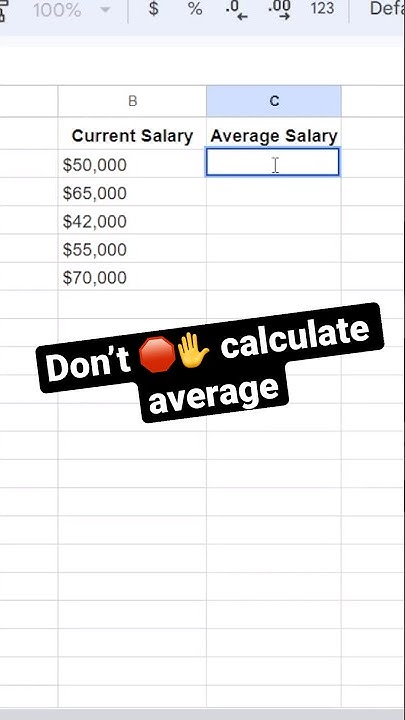How to use average function in Google Sheets #shorts #googlesheets #googlesheetstips #tutorial ...