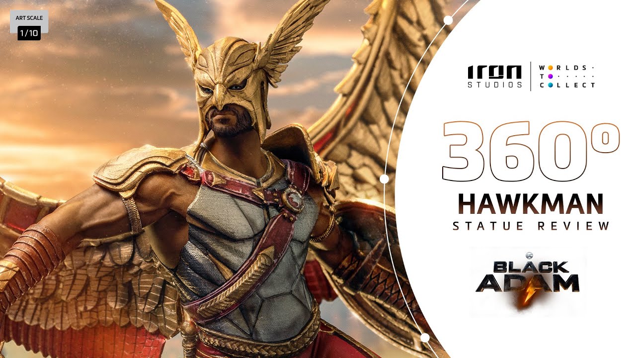 Hawkman - Black Adam Movie - Art Scale 1/10 - Iron Studios - YouTube