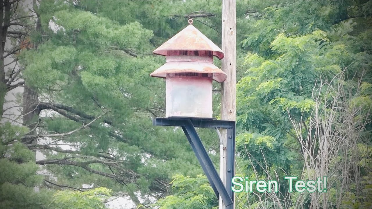 Federal Model 3 Siren Test Noon Blast Newbury, VT - YouTube