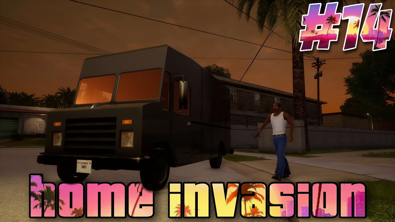 gta san andreas remastered - home invasion mission #14 - YouTube