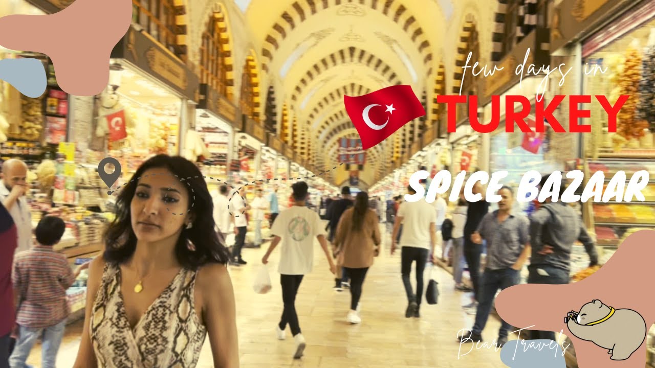 Spice Hanli Bazaar Turkey walking Tour 4K- Eagers Hub - YouTube