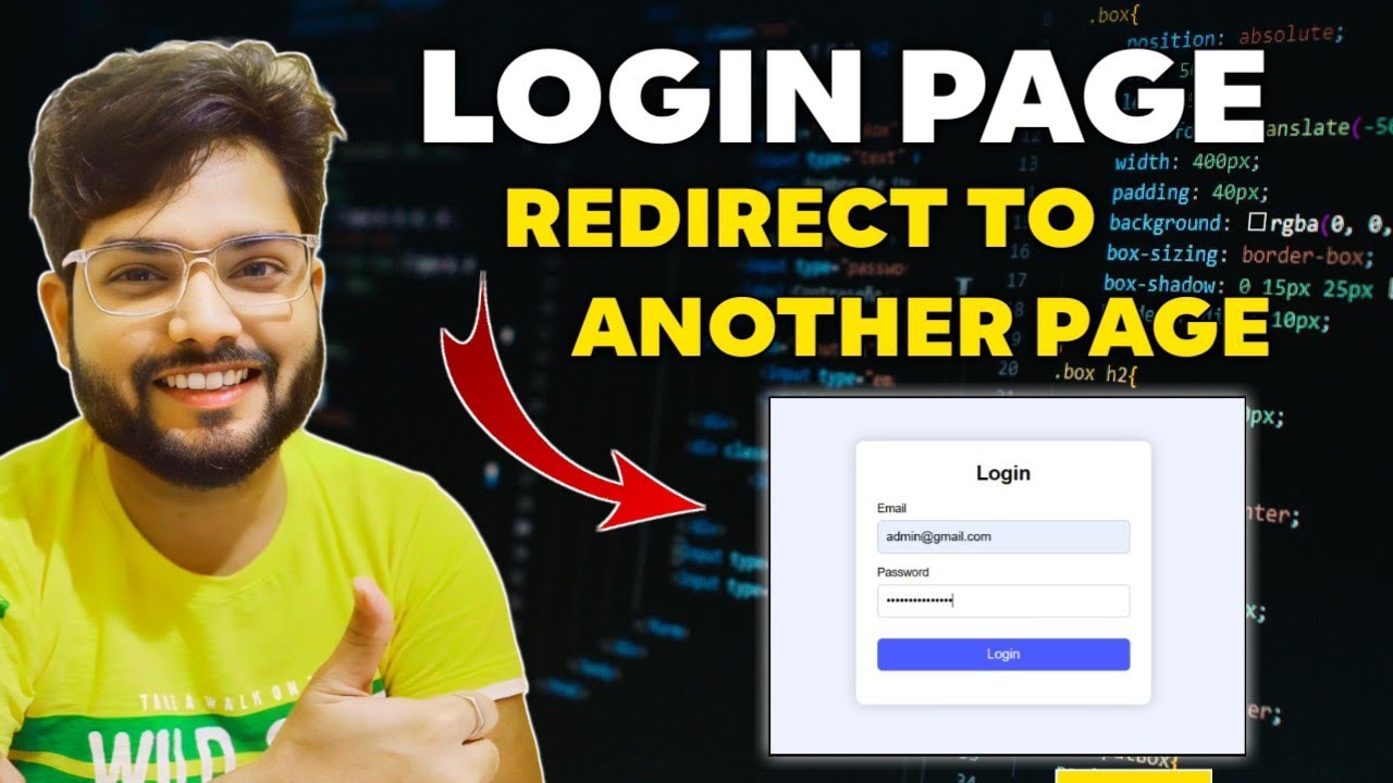 Redirect to Another Page After Login | Complete Guide for Beginners 🔥🚀 - YouTube