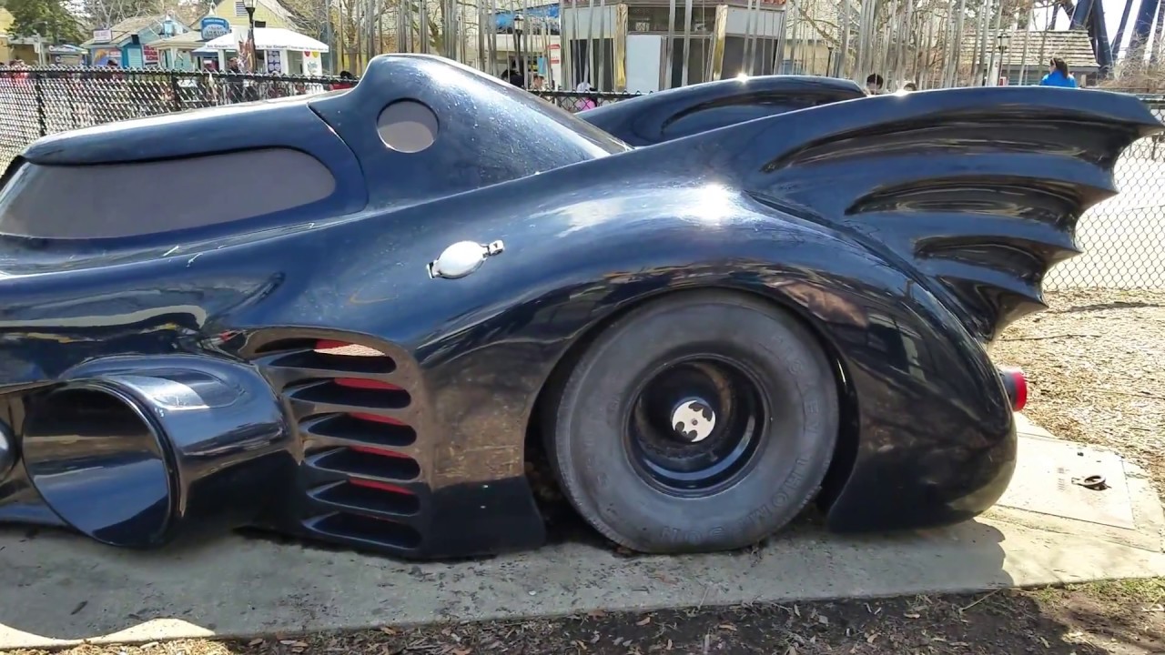 BATMAN THE RIDE FLOORLESS LOOPING COASTER SIX FLAGS GREAT AMERICA 4/22 ...