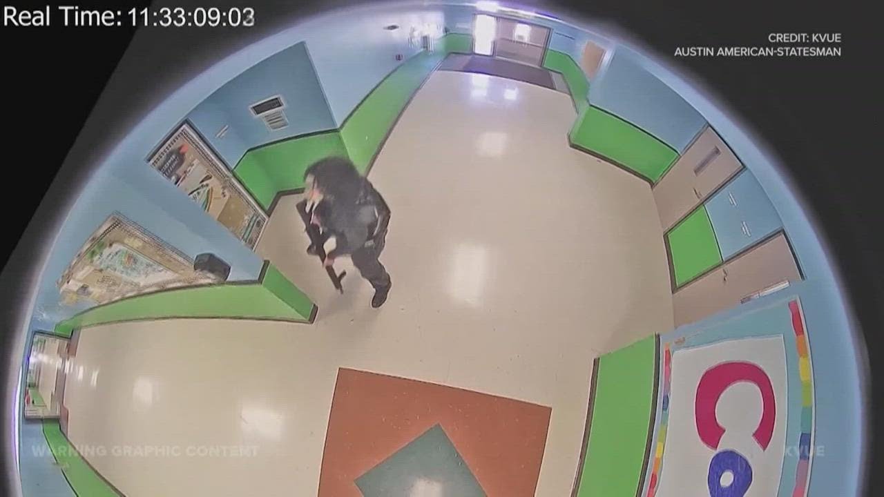 Hallway footage in Robb Elementary School shooting shows police ...