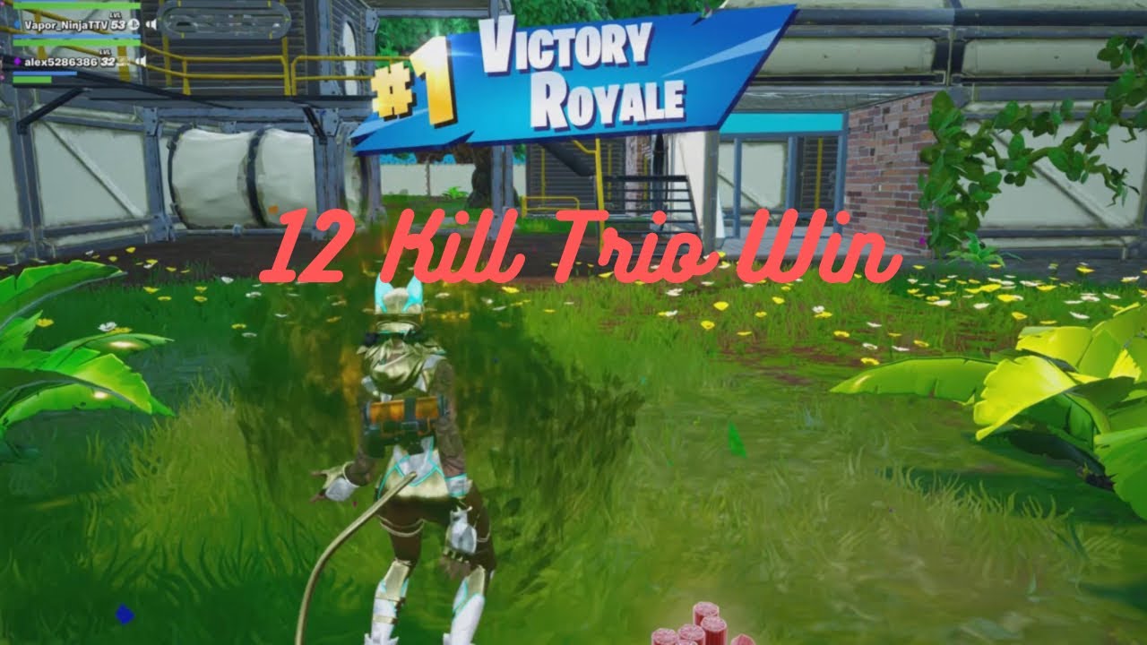 12 Kill Trio Win (Fortnite) - YouTube