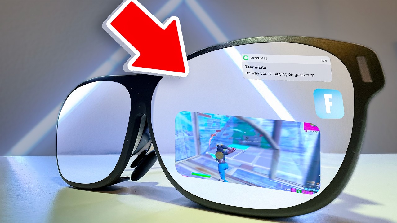 Trying *NEW* Augmented Reality Gaming in Fortnite! (Ft. Rokid AR ...