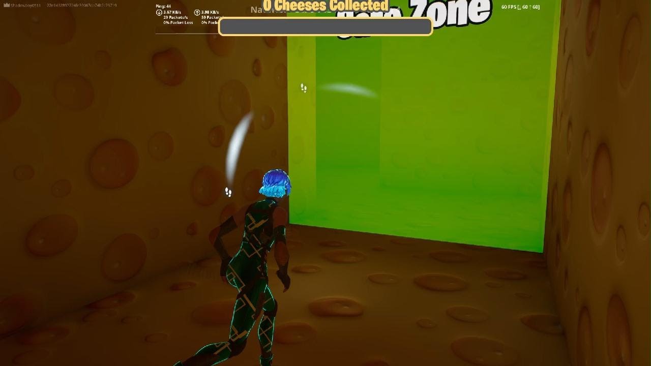 Playing Fortnite cheese escape - YouTube