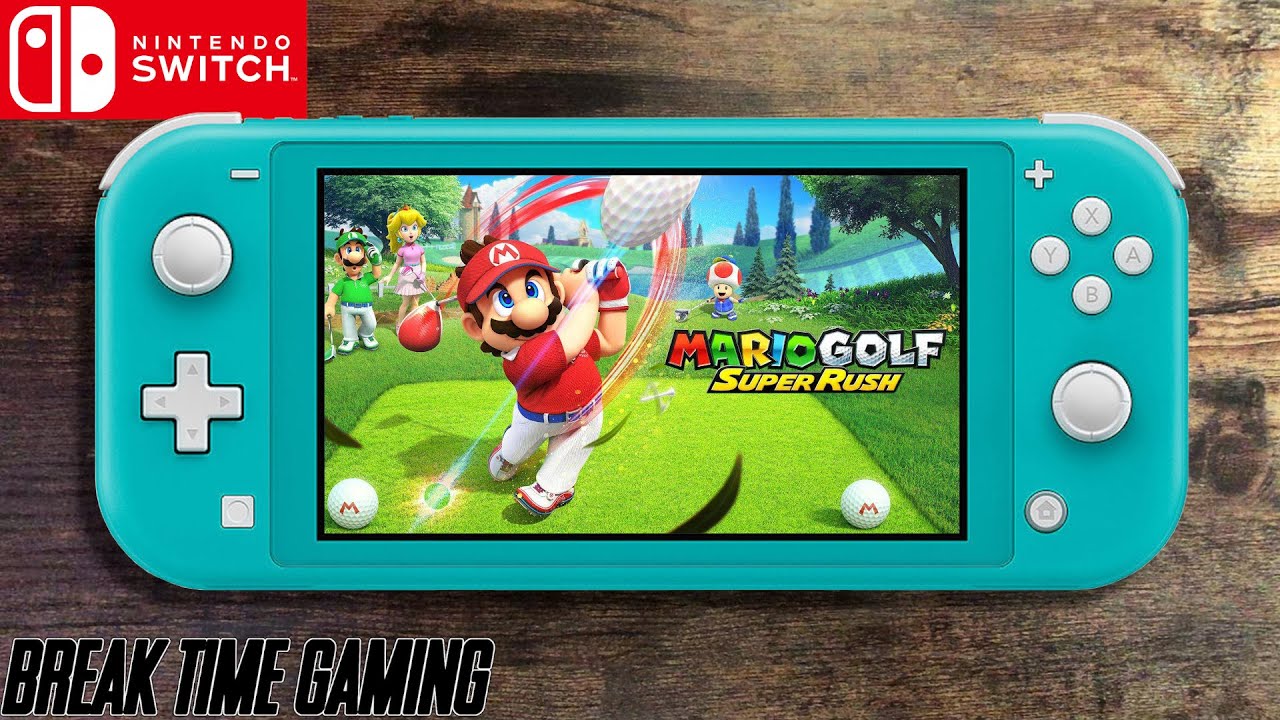Mario Golf Super Rush Nintendo Switch Lite Gameplay (Turquoise) - YouTube