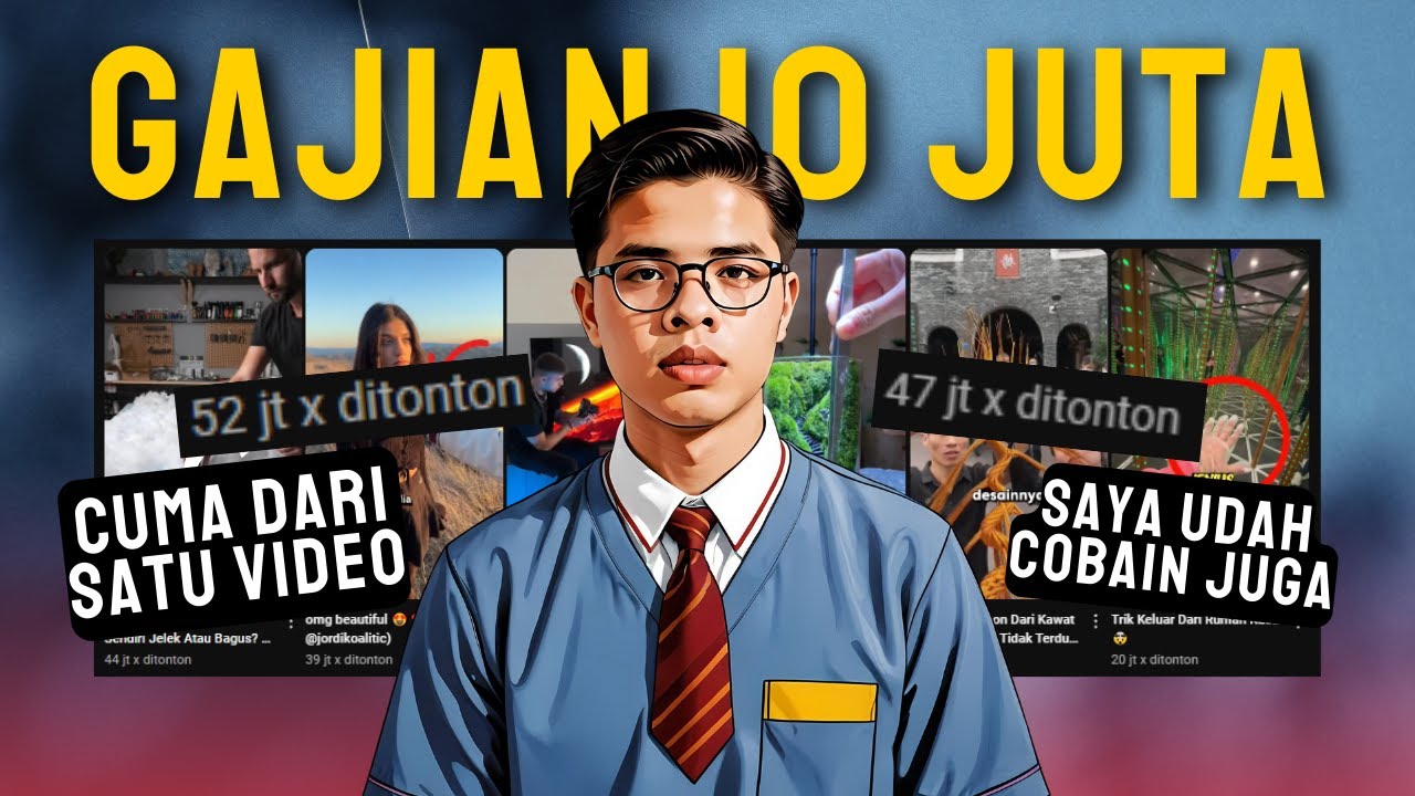 CHANNEL INI BISA GAJIAN 10 JUTA HANYA DARI 1 VIDEO REUPLOAD SHORTS - SINI SAYA KASIH TAU CARANYA ...