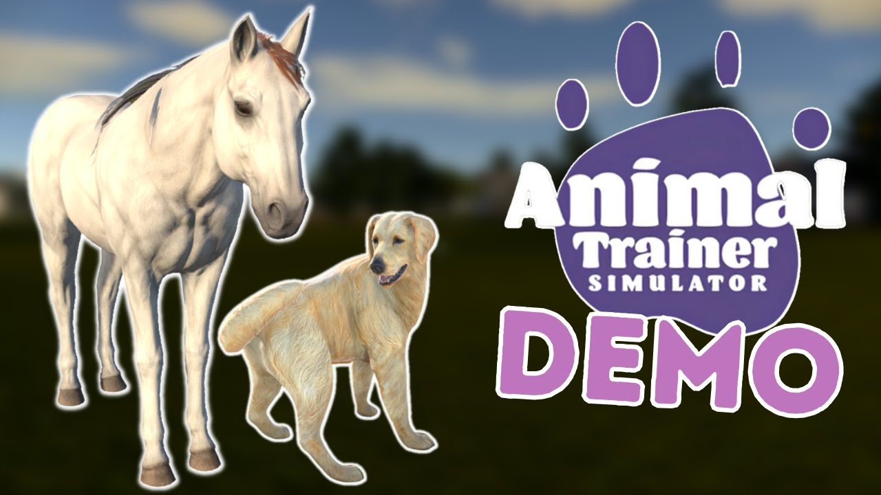 trying out an upcoming pet game! Animal Trainer Simulator Demo - YouTube