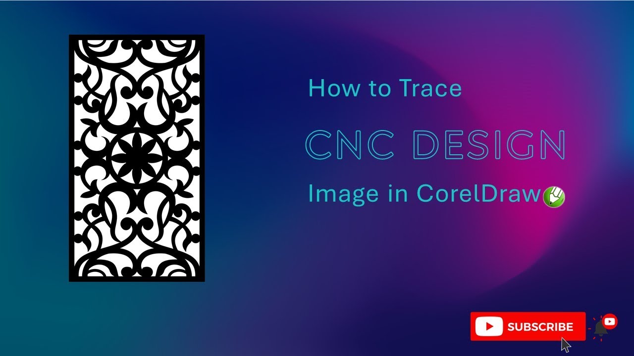How to Trace CNC Jali in CorelDraw with fastest way - YouTube