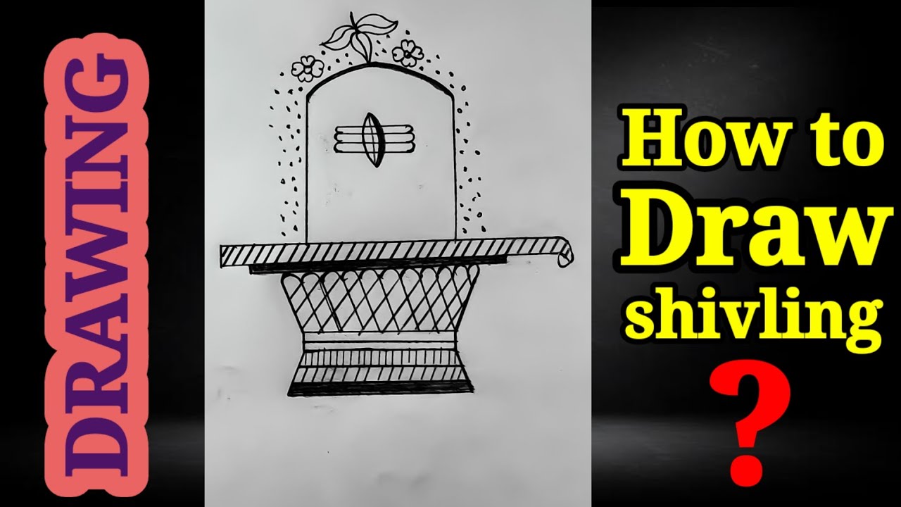 How To Draw Shivling With Easy Step🙏|| Simple Shivling Drawing || Step ...