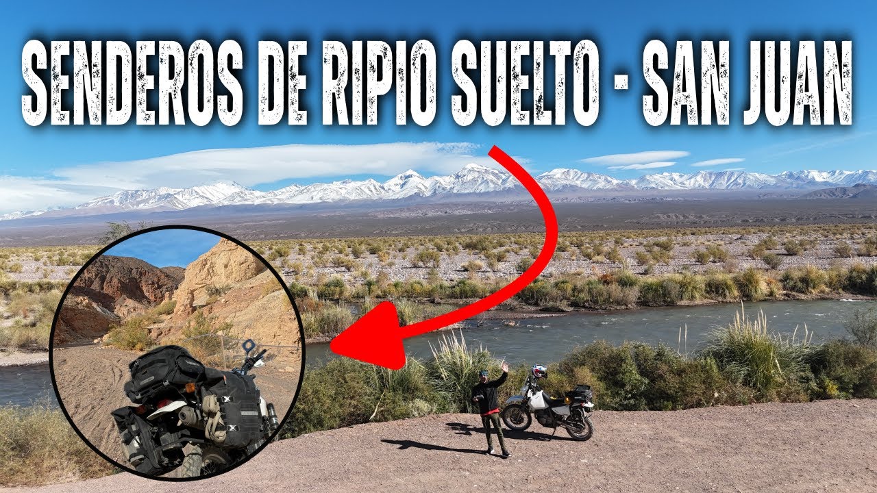 por LECHO de un RIO, SENDEROS y CAMINOS de RIPIO en Barreal (Cap 9 ...
