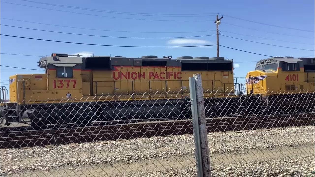 UP 1377 moves forward - YouTube