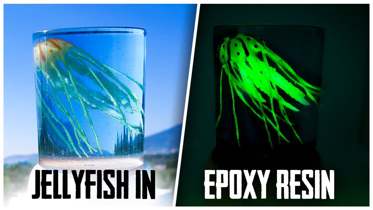 JELLYFISH in EPOXY RESIN- Resin Art - YouTube