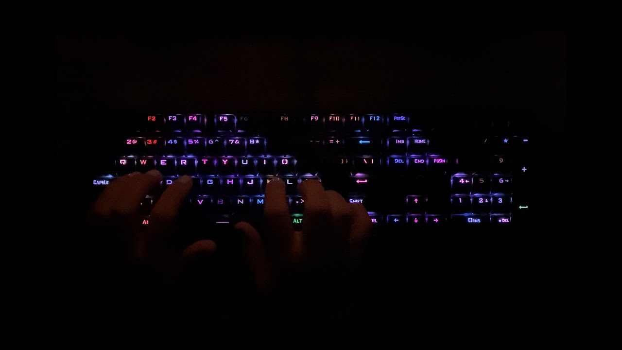 Typing Sounds Ripple Effect Gaming Keyboard Redragon K582 No Talking ...