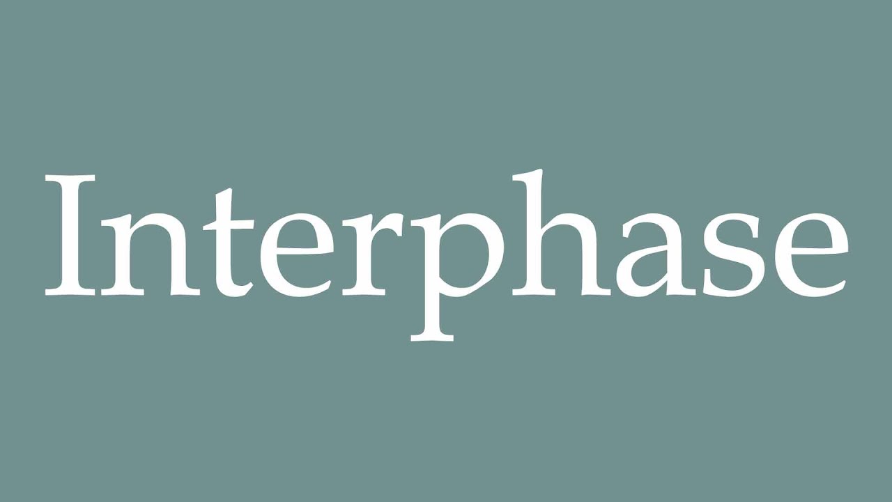 How to Pronounce ''Interphase'' Correctly in French - YouTube