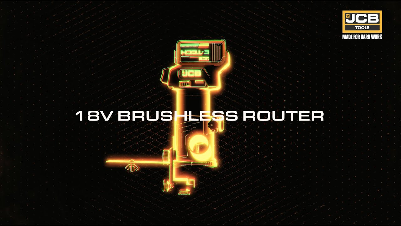 JCB 18V Brushless Router - YouTube