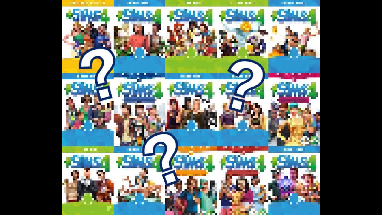 Judging the sims 4 packs based on their promo photo alone - YouTube