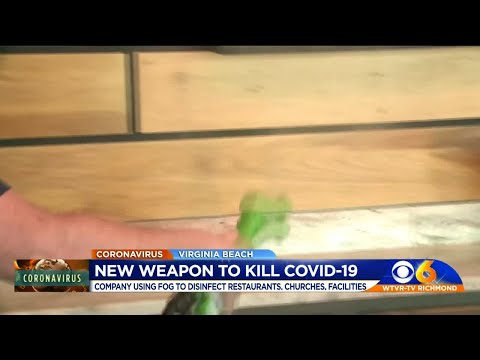 Virginia disinfectant company uses fog to kill COVID-19j