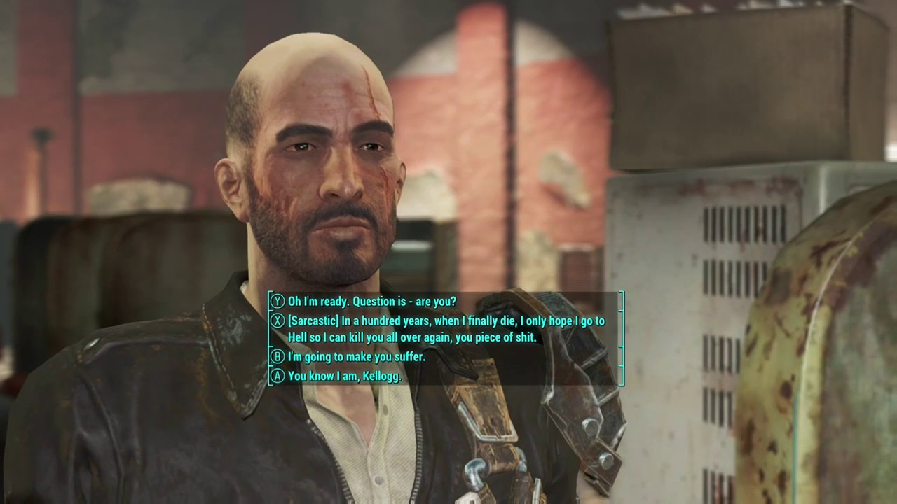 Fallout 4 - Confronting Kellogg - YouTube