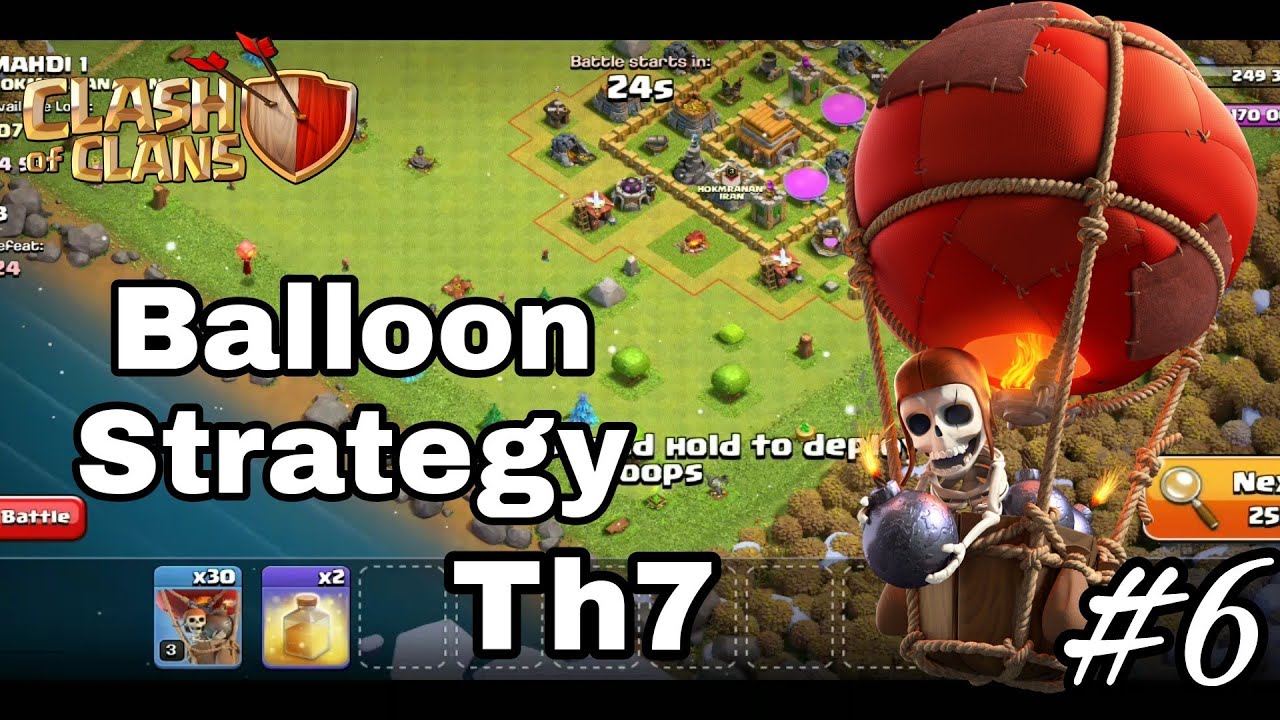 Balloon Attack in coc || Balloon strategy ,🎈😱😲😠 || Best Attack - YouTube