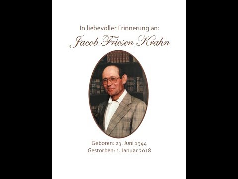 Begräbnis von Jacob Friesen - YouTube
