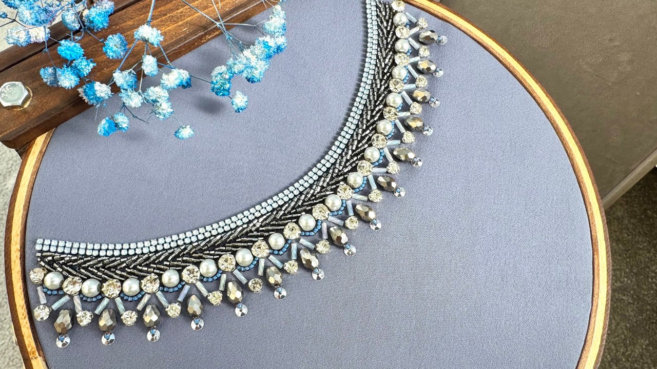 A special and brilliant collar! Professional collar embroidery for ...