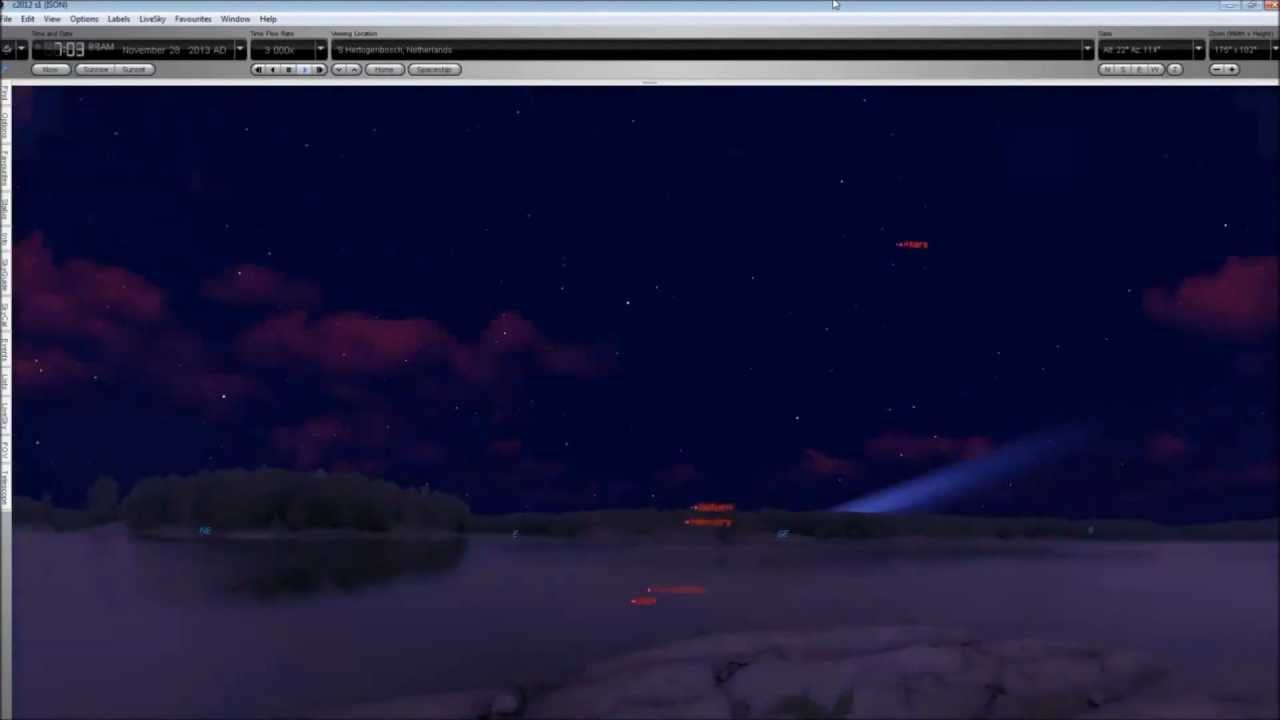 Comet C/2012 S1 (ISON) - November 2013 Simulation - YouTube