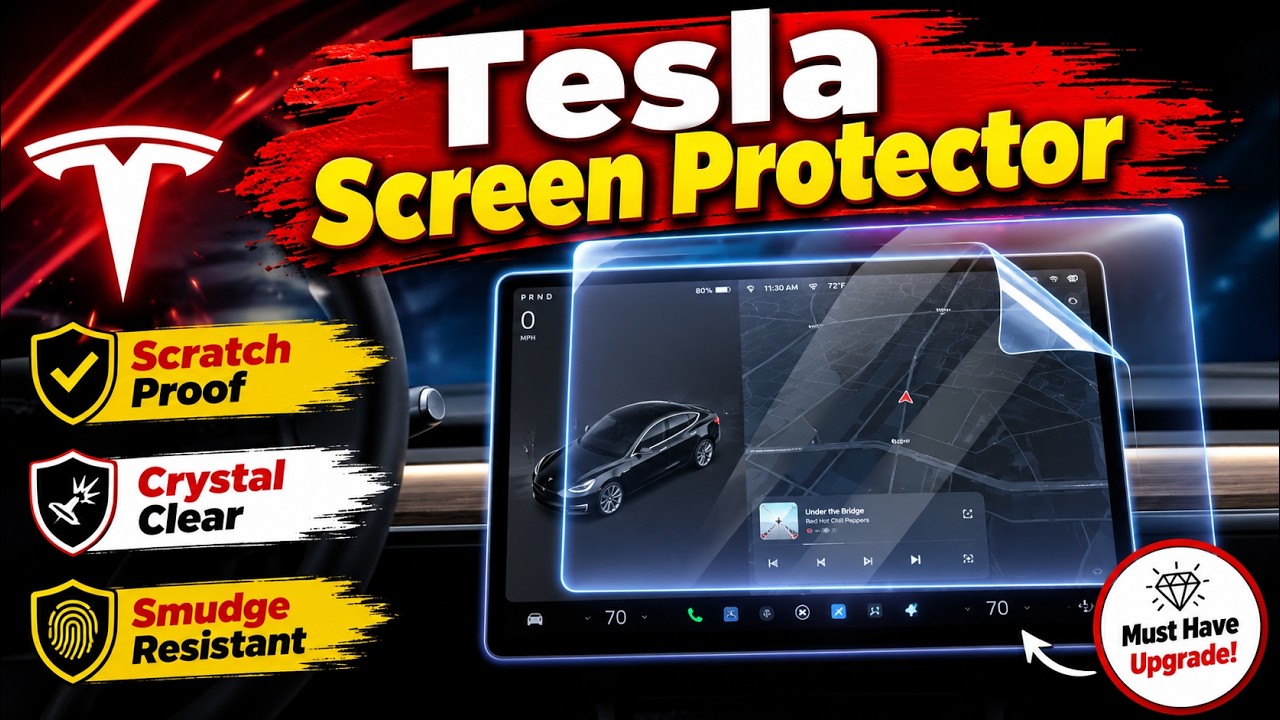 Best Tesla Screen Protector & Must-Have Accessories for Your Tesla! 🚗 ...