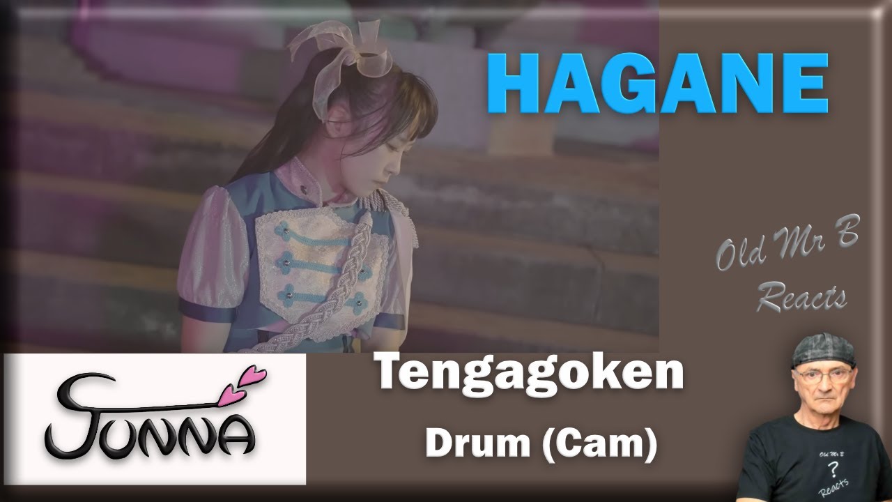 JUNNA - Tengagoken - HAGANE - Drum Cam (Reaction) - YouTube