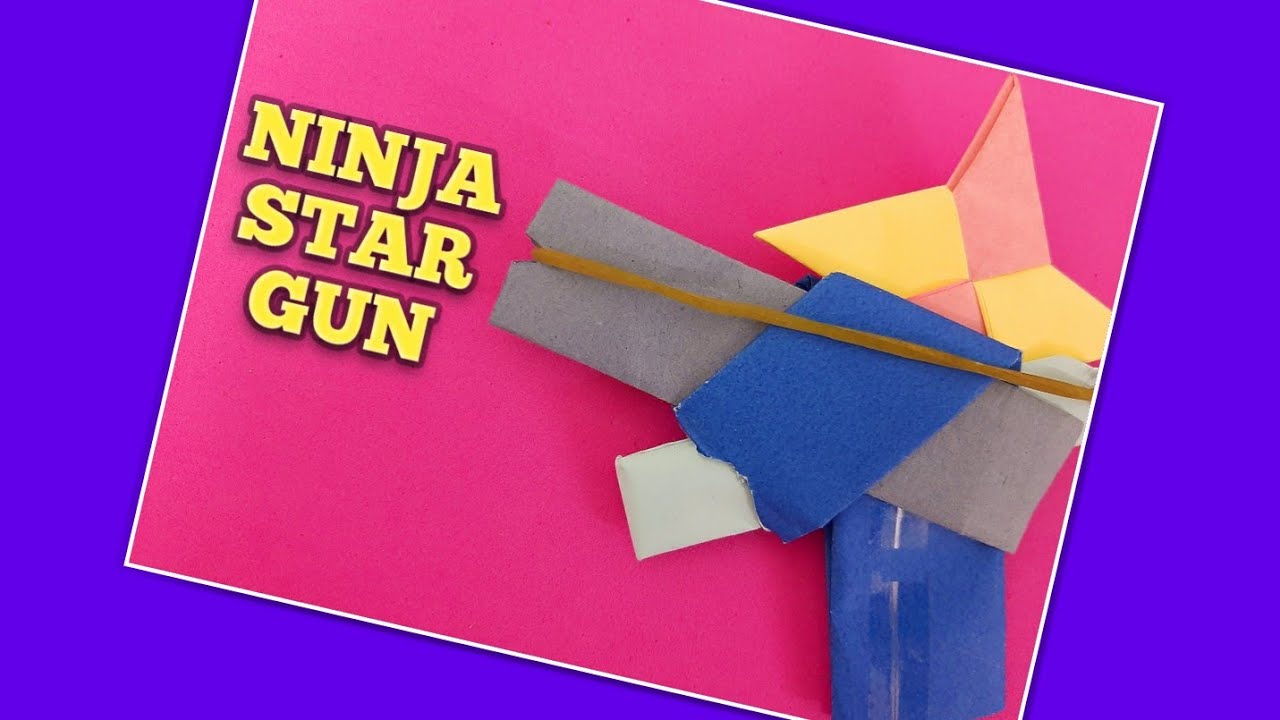 How to prepare Ninja star gun/how to make paper ninja star - YouTube