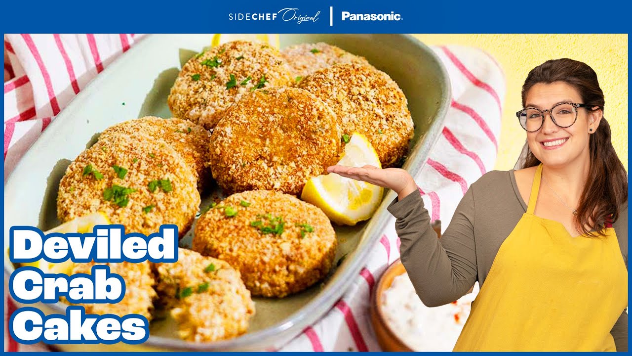 Deviled Crab Cakes using your Panasonic 4-in-1 Multi-Oven! - YouTube