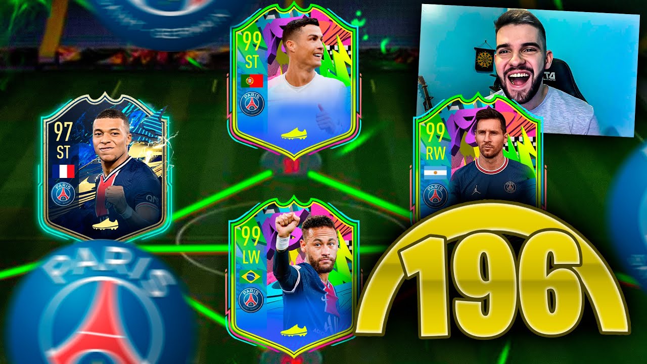 196 FUT DRAFT!!! CONSEGUIII O NOVO ATAQUE DO PSG!! 🔴🔵🚔 FIFA 21 - YouTube